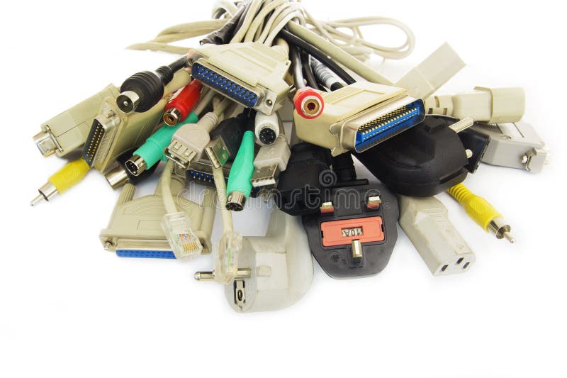 Computer-Stecker stockbild. Bild von seilzug, netz, vernetzung - 46158923