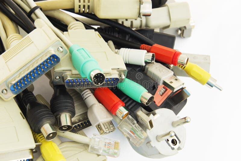 Computer-Stecker stockbild. Bild von technologie, teil - 46158819