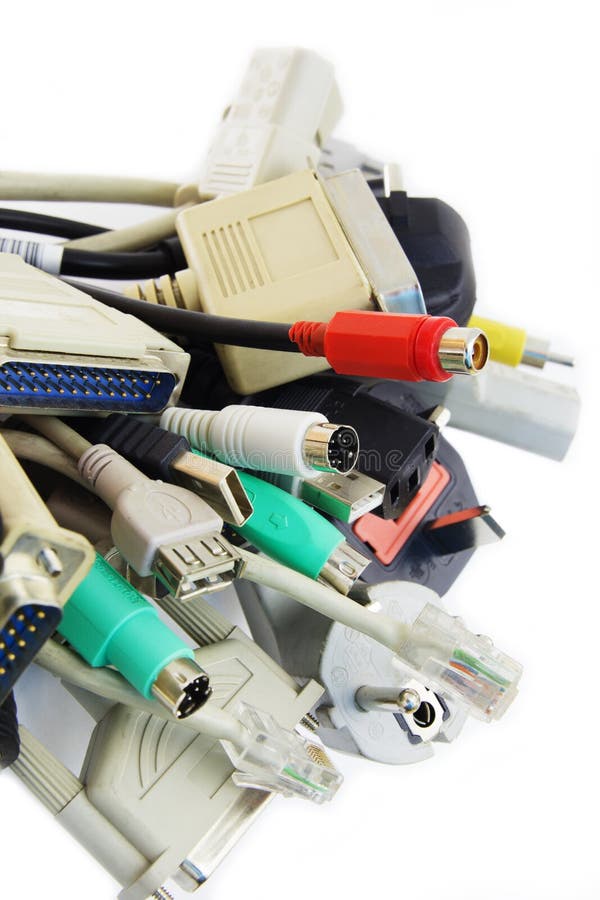 Computer-Stecker stockbild. Bild von seilzug, netz, vernetzung - 46158923