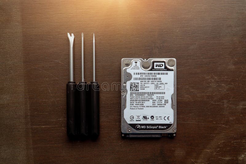 Computer storage Harddisk editorial stock photo. Image of black - 189496103