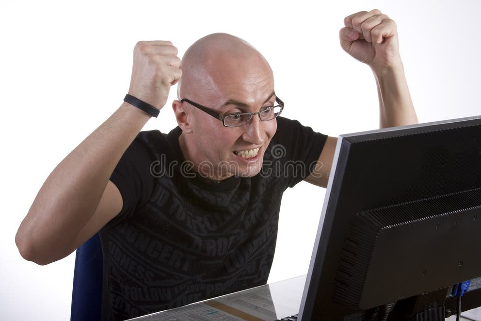 Computer Stress stock image. Image of unrecoverable, screen - 24651231