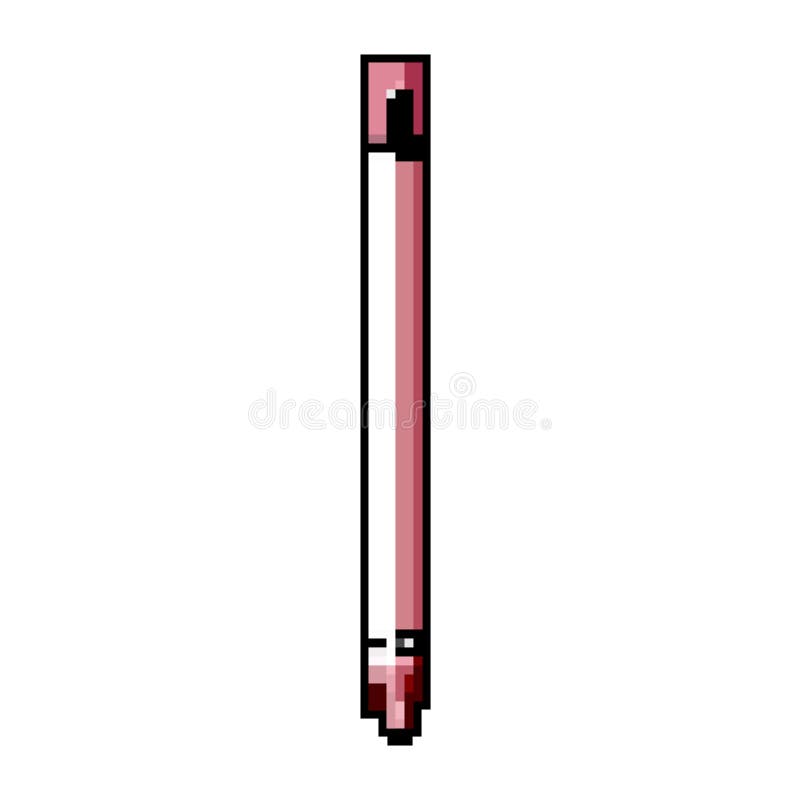 Computer Stylus Pen Game Pixel Art Vector Illustration Stock Vector ...