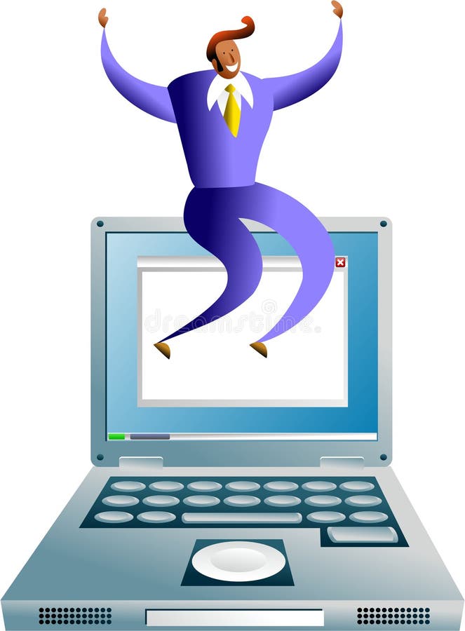 Computer success stock illustration. Illustration of electronics - 1280868