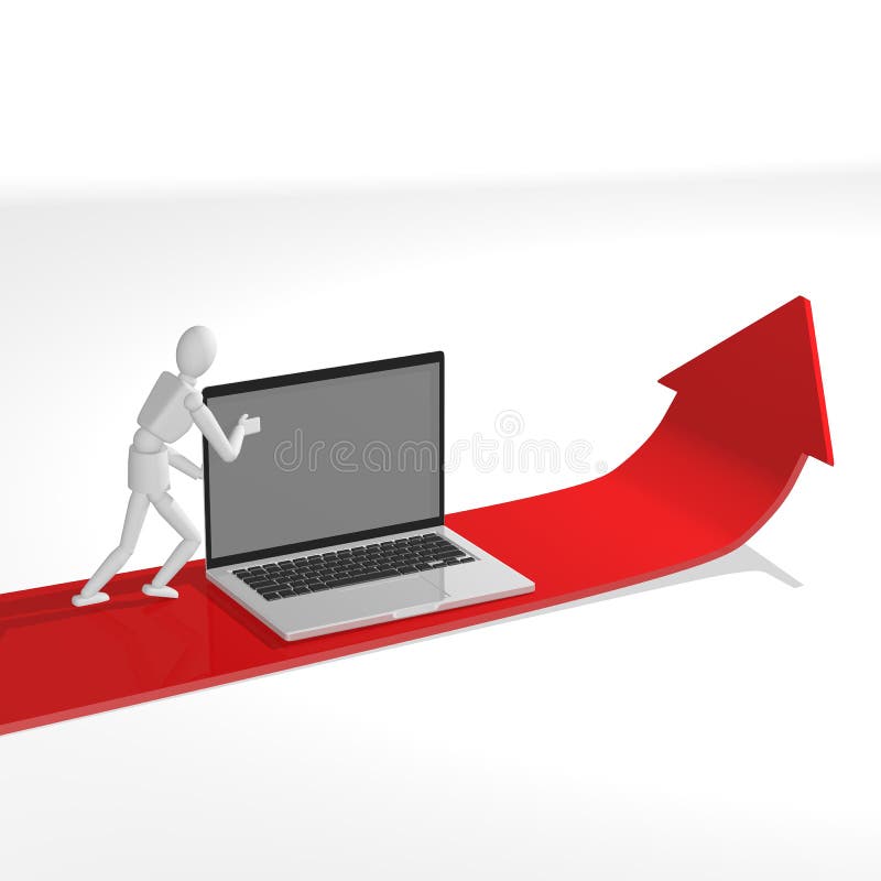 Computer Success stock illustration. Illustration of ascent - 60123683