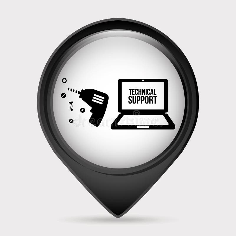 Computer support stock vector. Illustration of service - 50892347