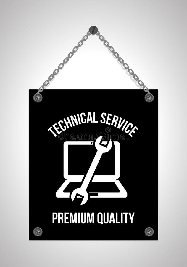 Computer support stock illustration. Illustration of tech - 50892394