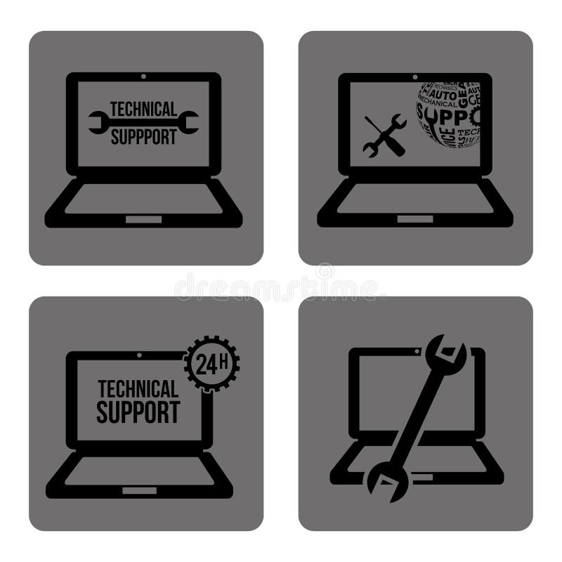 Computer support stock vector. Illustration of laptops - 50892538