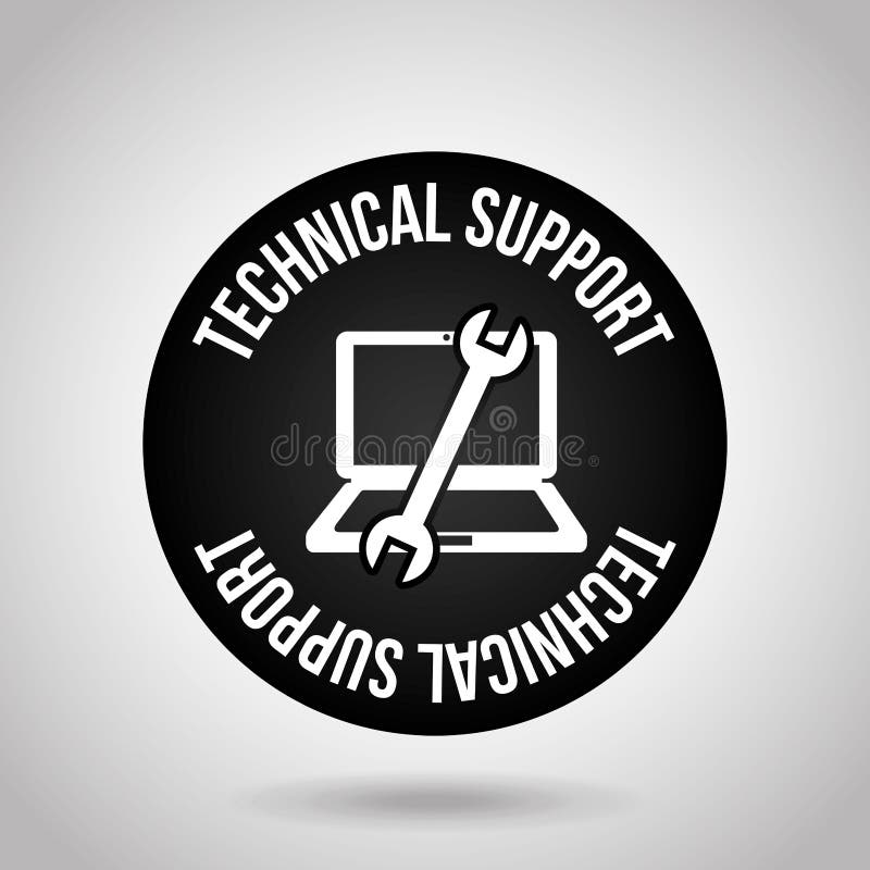 Computer support stock vector. Illustration of technology - 50892533