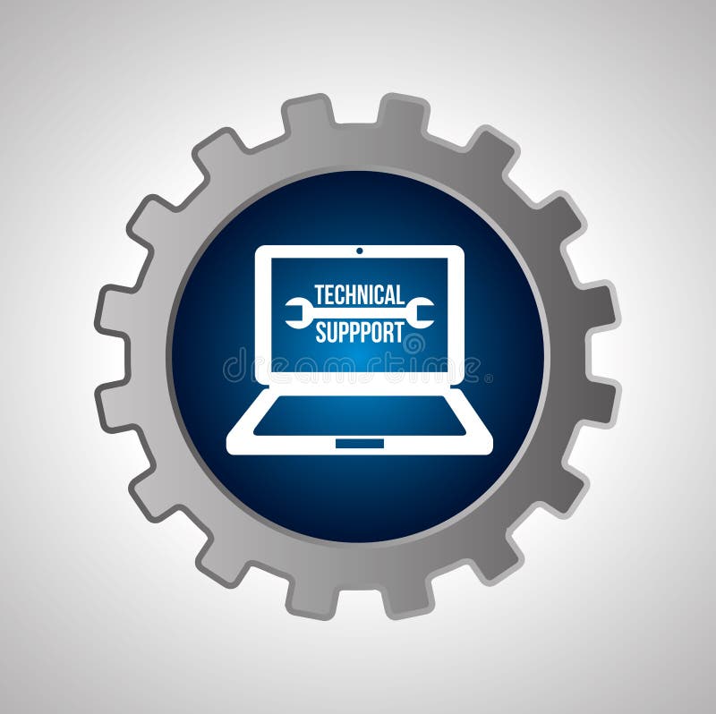 Computer support stock illustration. Illustration of technology - 50892595