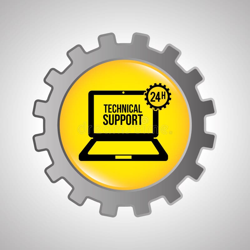 Computer support stock illustration. Illustration of working - 50892653