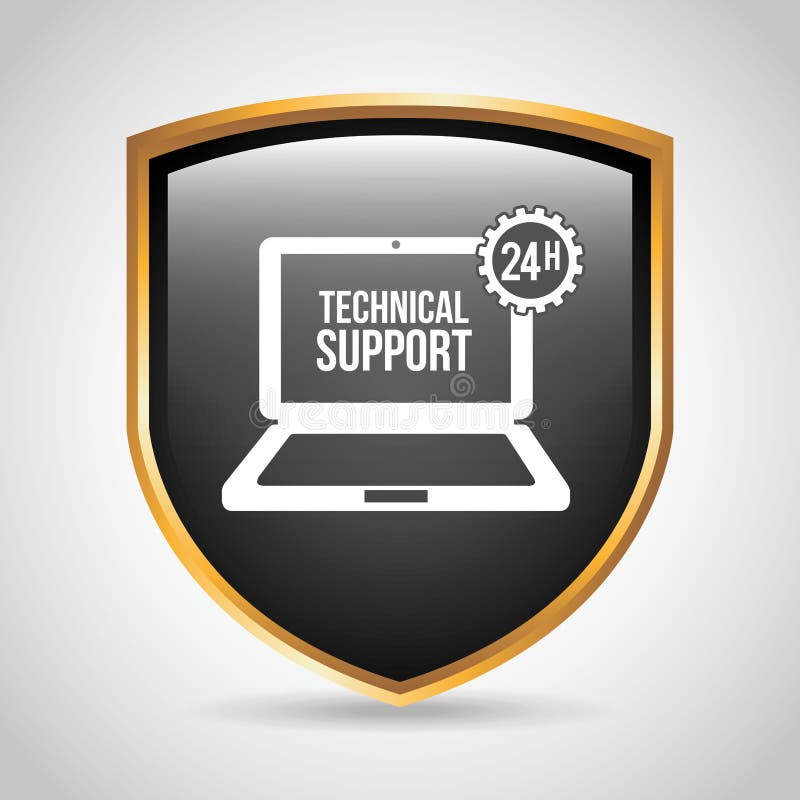 Computer support stock vector. Illustration of simple - 50892822