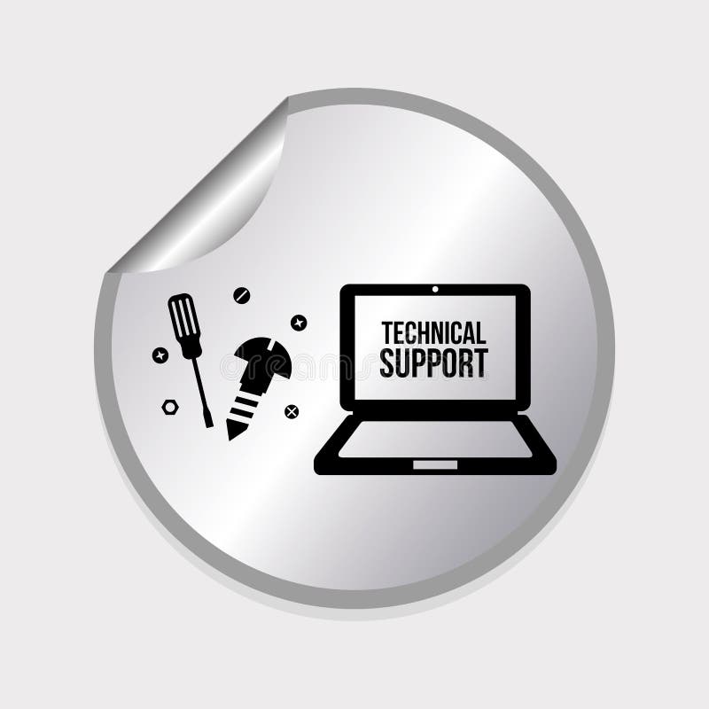 Computer support stock vector. Illustration of concept - 50892851