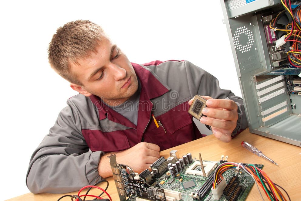 Computer support engineer stock photo. Image of engineer - 15462830