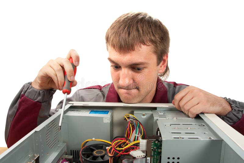 Mad stock image. Image of desktop, engineer, service, computer - 9093709