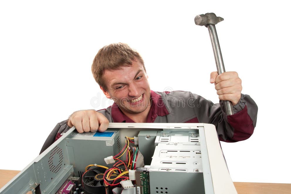 Computer support engineer stock photo. Image of equipment - 15462846