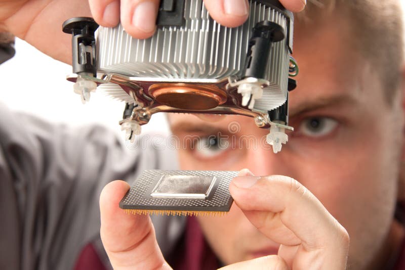 Computer support engineer stock photo. Image of hardware - 15462852