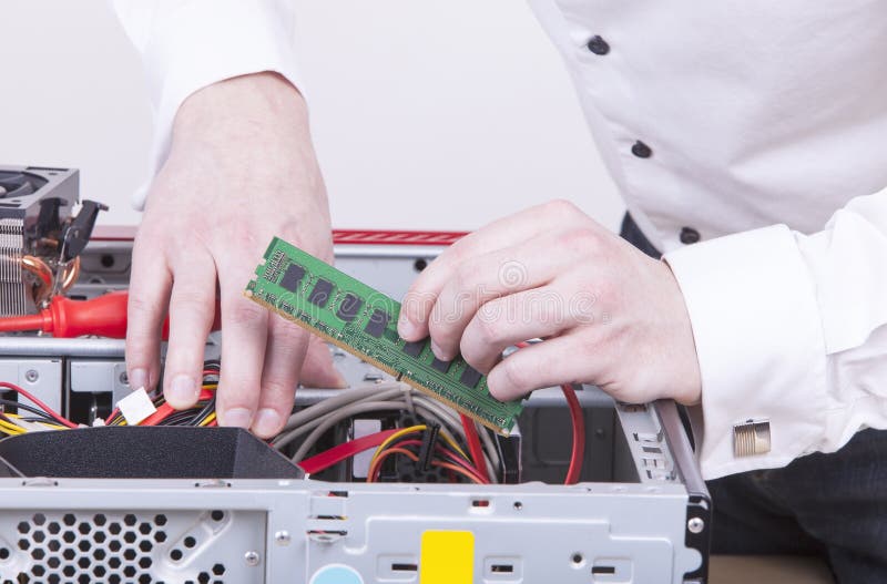 Computer support engineer stock photo. Image of expertise - 20830308