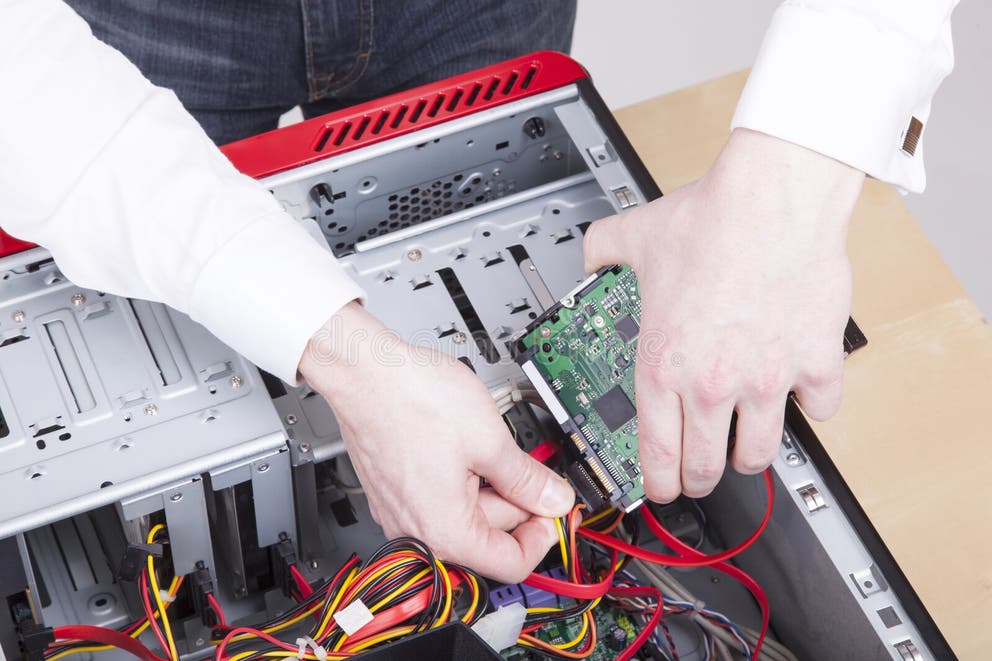 Computer support engineer stock image. Image of industry - 28926505