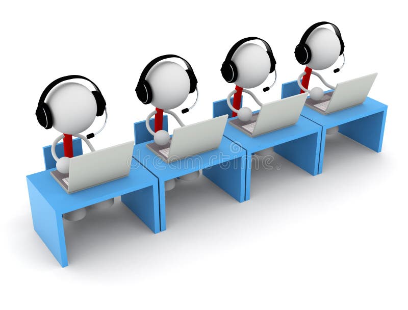 Computer support team stock illustration. Illustration of concept ...
