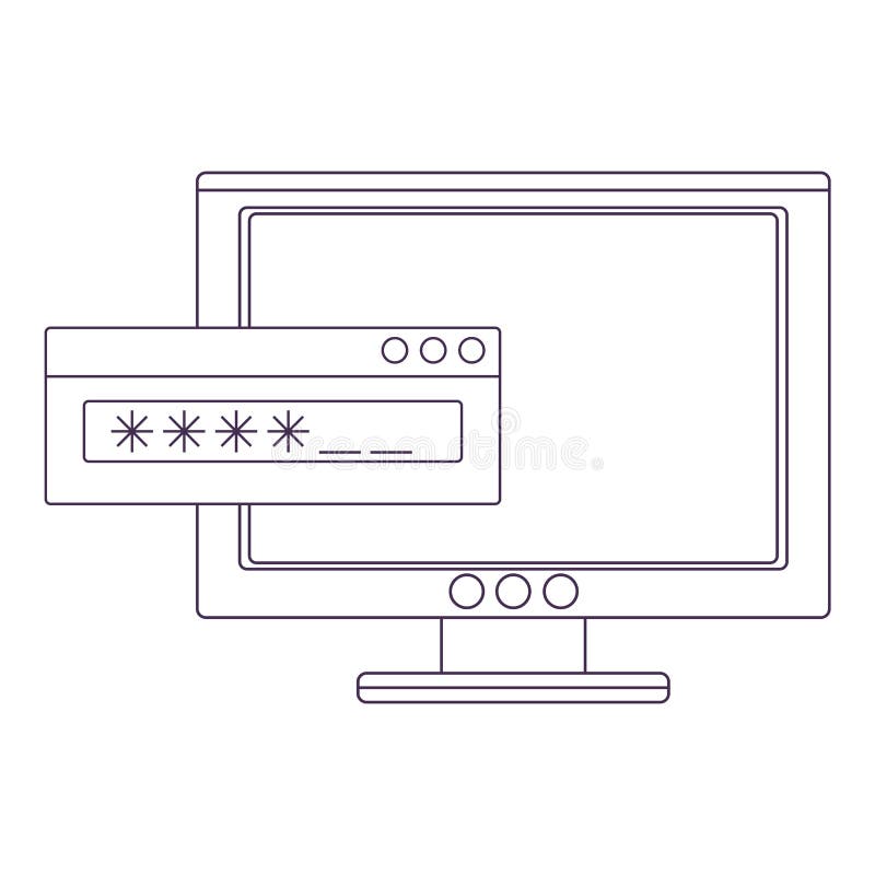 Computer and switch stock vector. Illustration of object - 138654659