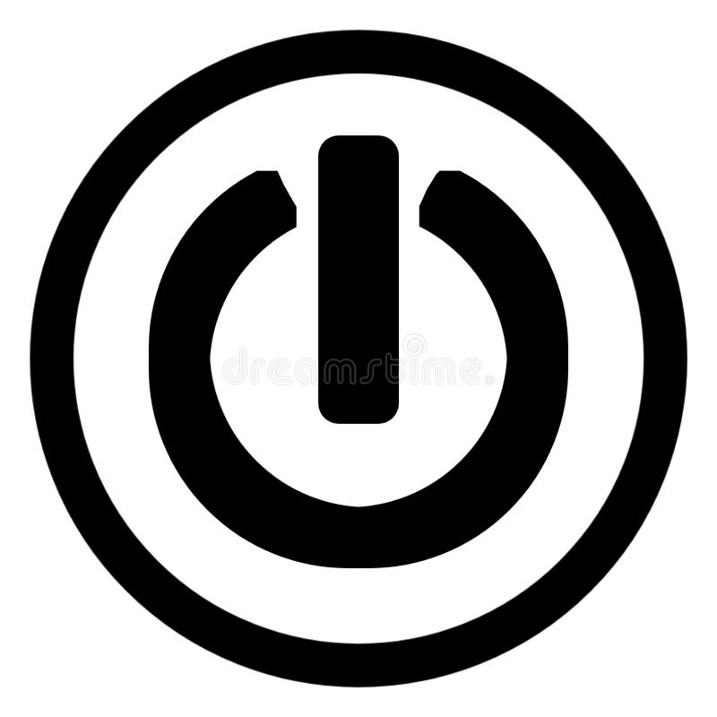 This is Computer Symbol, Power Icon Stock Illustration - Illustration ...