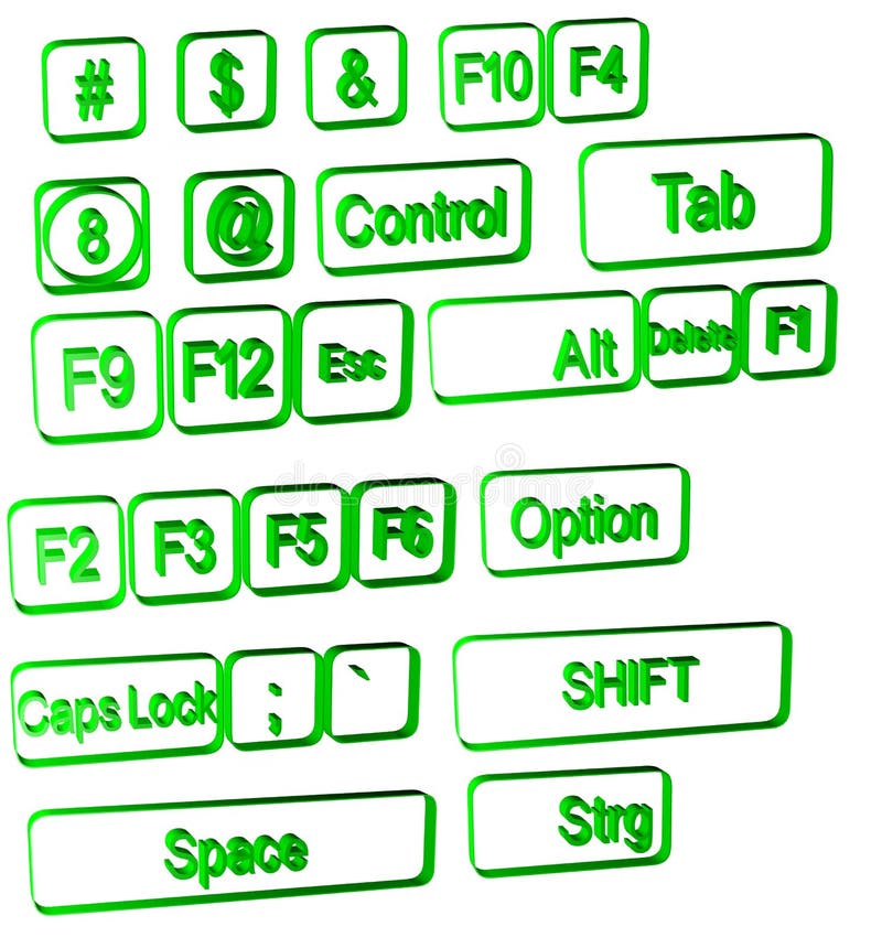 Computer symbols on white stock illustration. Illustration of legal ...