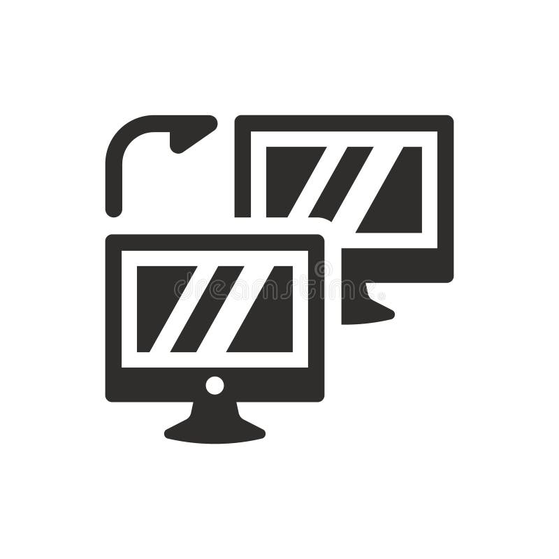 Computer sync icon stock vector. Illustration of technology - 278496700