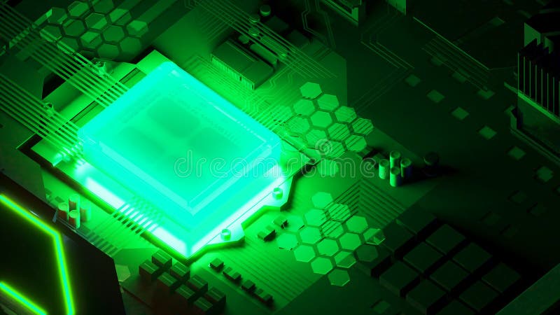 Computer System Connection Point,Abstract Technology of Central ...