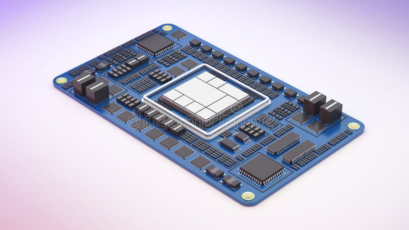 Computer System Connection Point,Abstract Technology of Central Processing Unit,working ...