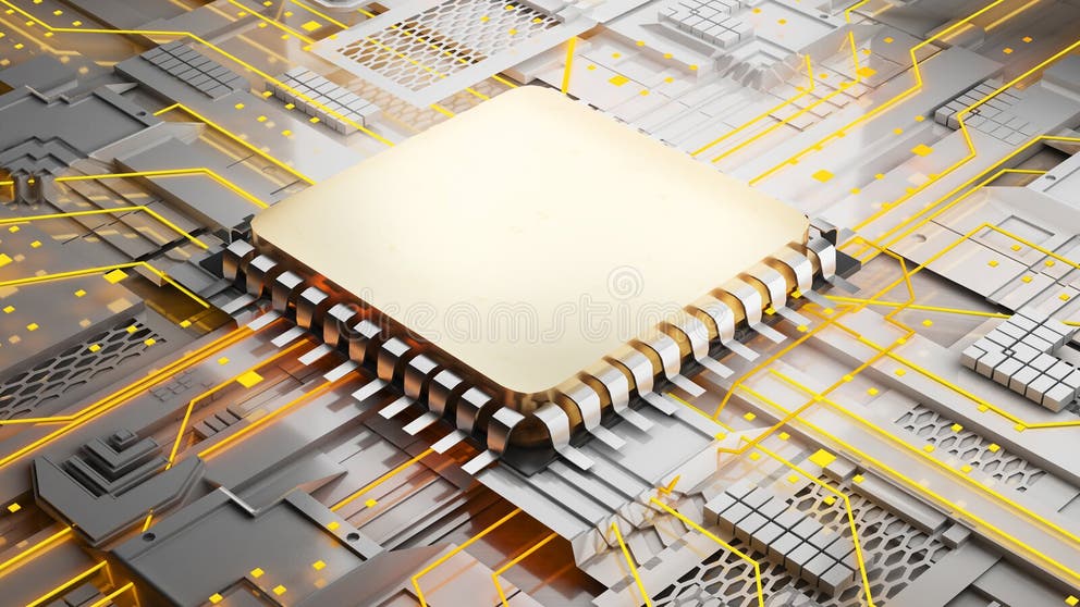 Computer System Connection Point,Abstract Technology of Central Processing Unit , Computer ...