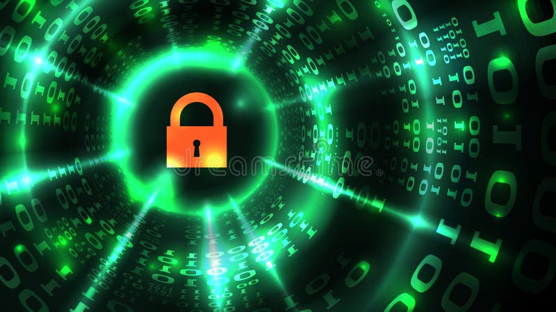 Computer System Protection Security Safe Internet Lock Symbol On