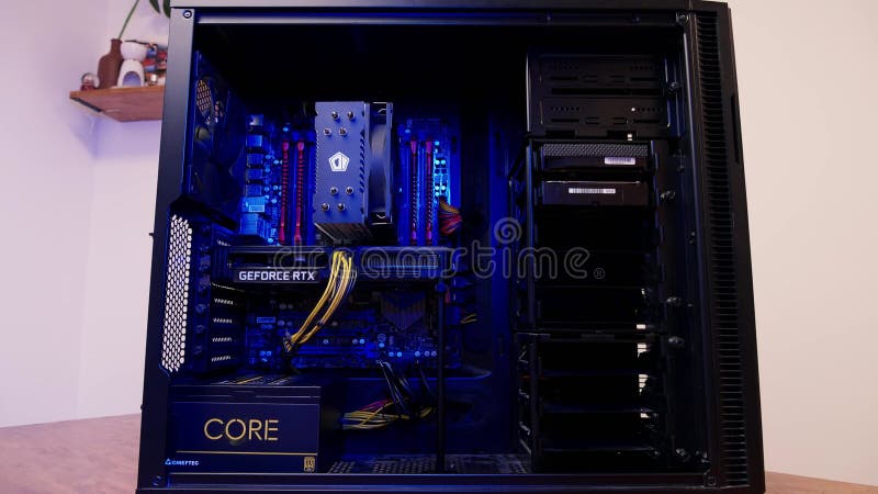 Computer System Unit or Modern Workstation. Minsk, Belarus - April 7 ...