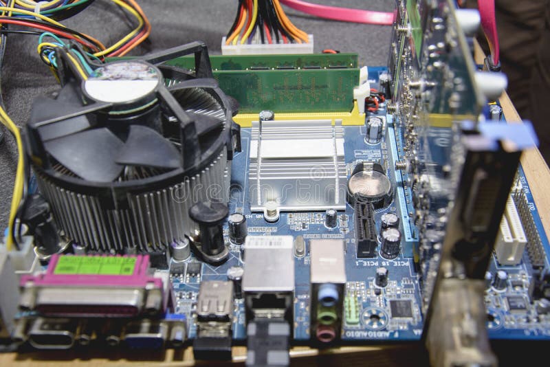 Computer System Unit in a Service Center Stock Image - Image of system ...