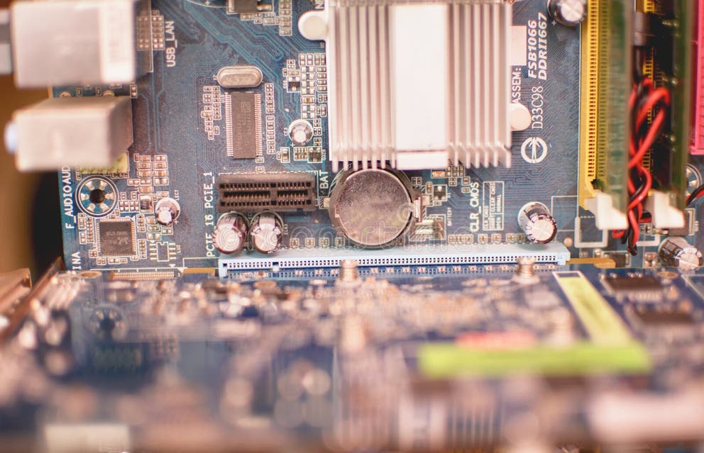 Computer System Unit in a Service Center Stock Image - Image of board ...