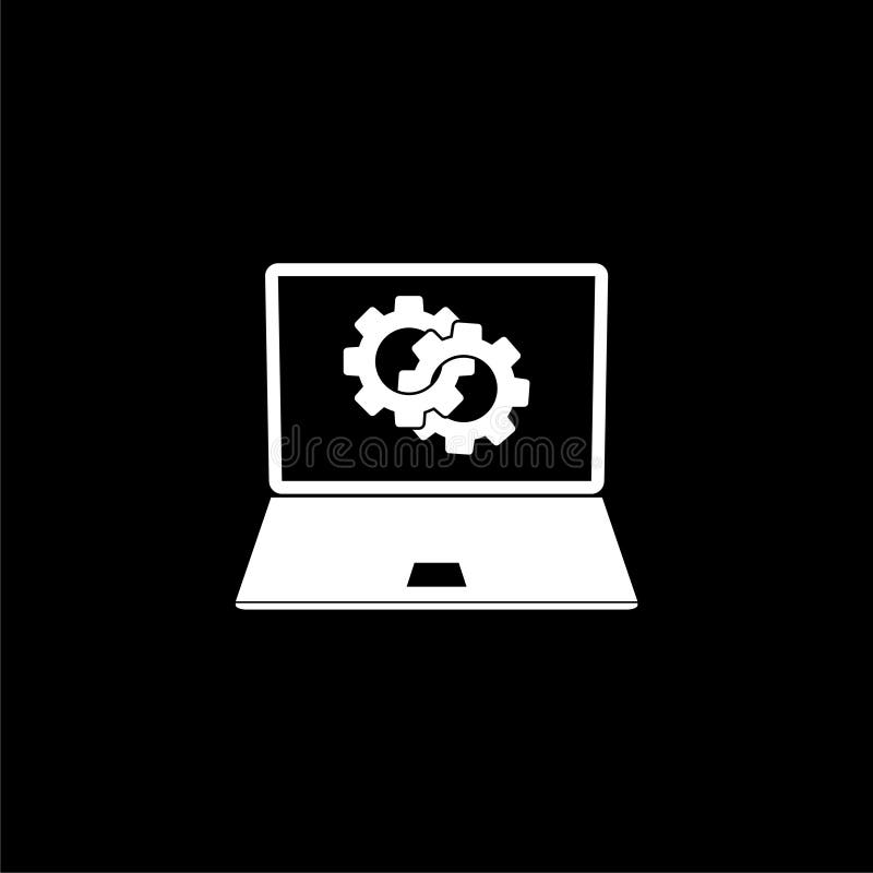 System Update Icon Isolated on White Background Stock Vector ...