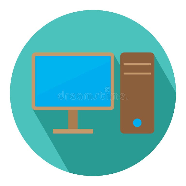 Computer System. Vector Illustration Decorative Design Stock Vector ...