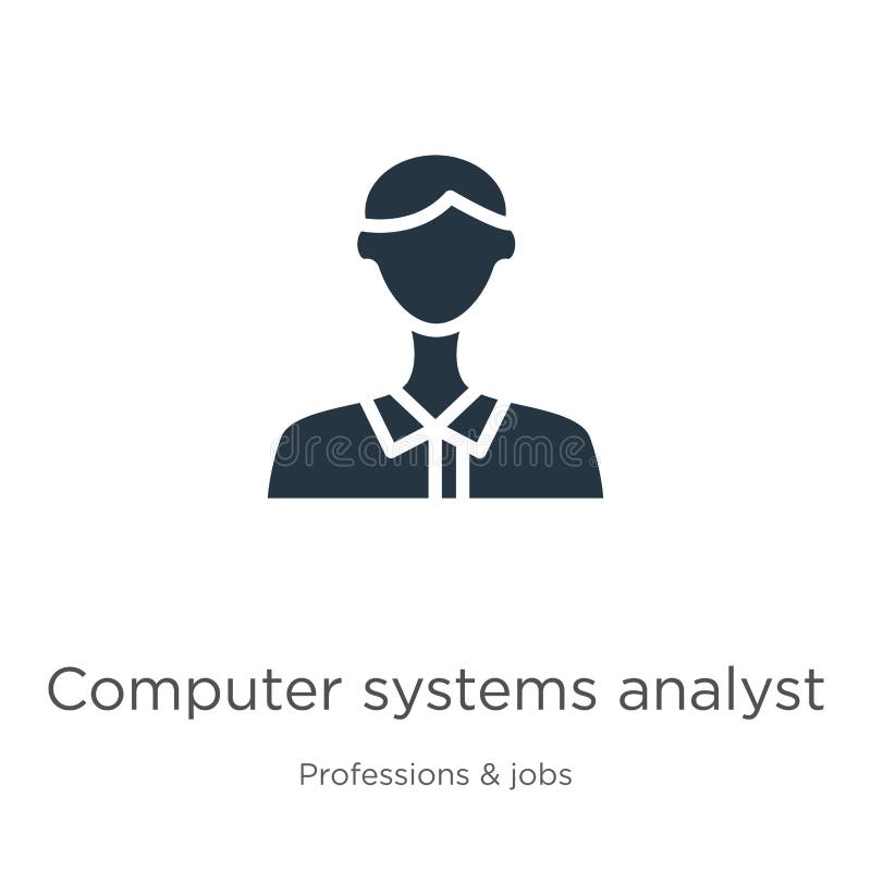 Computer Systems Analyst Icon. Trendy Modern Flat Linear Vector Stock ...