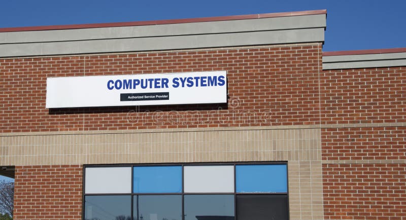 Computer Systems Authorized Service Provider Stock Image - Image of ...