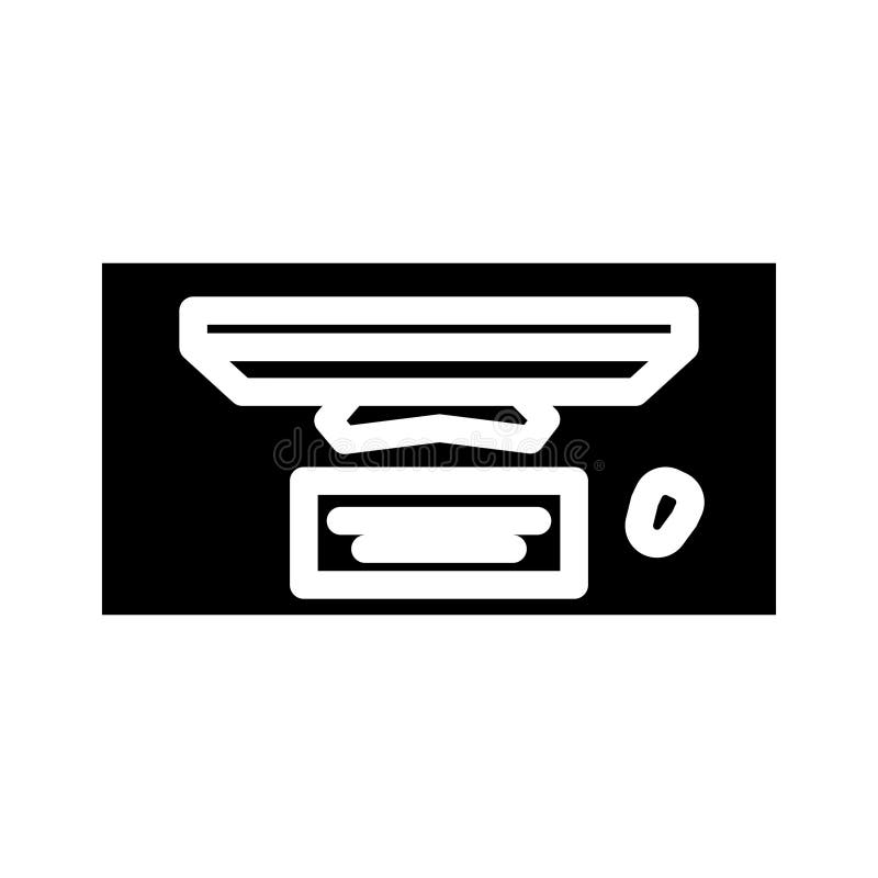 Computer Table Monitor Top View Line Icon Vector Illustration Stock ... Computer Table Monitor Top View Line Icon Vector Illustration Stock ...