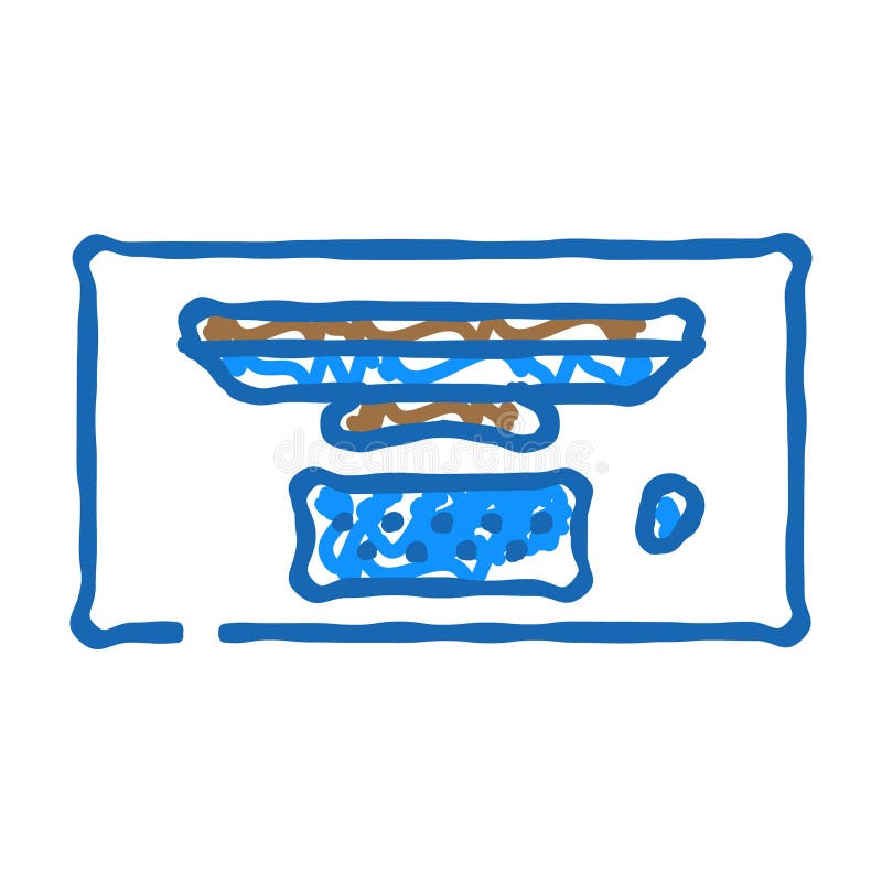 Computer Table Monitor Top View Icon Doodle Illustration Stock ... Computer Table Monitor Top View Icon Doodle Illustration Stock ...