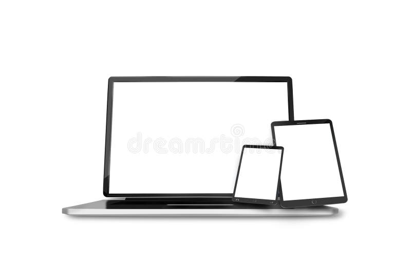 Computer Table Phone stock illustration. Illustration of offer - 58175868