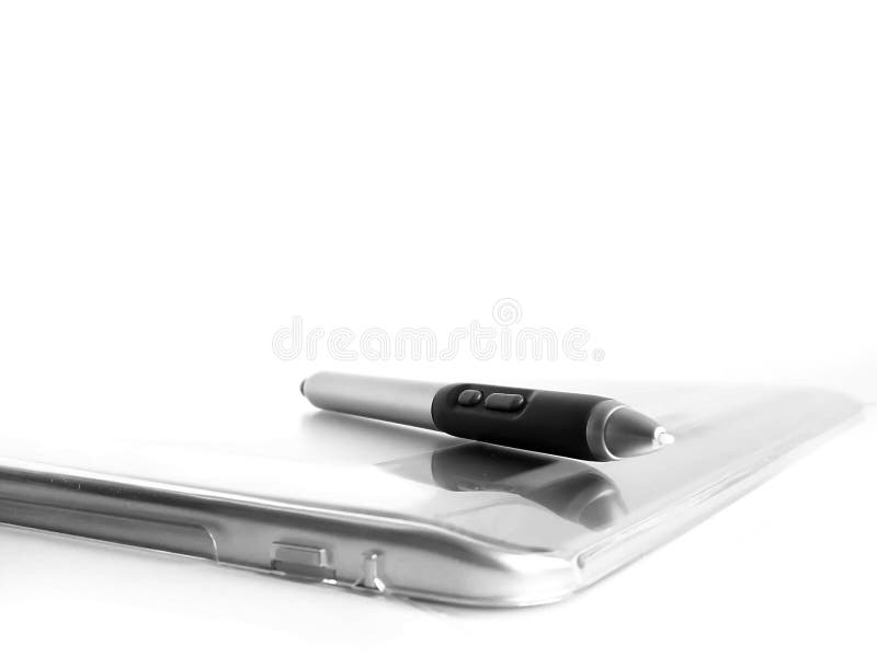 Computer tablet stock photo. Image of isolated, artist - 890634
