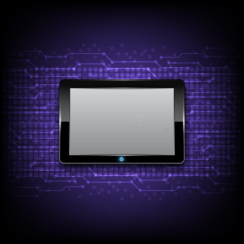 Computer Tablet Abstract Digital Technology Networking Background Stock ...