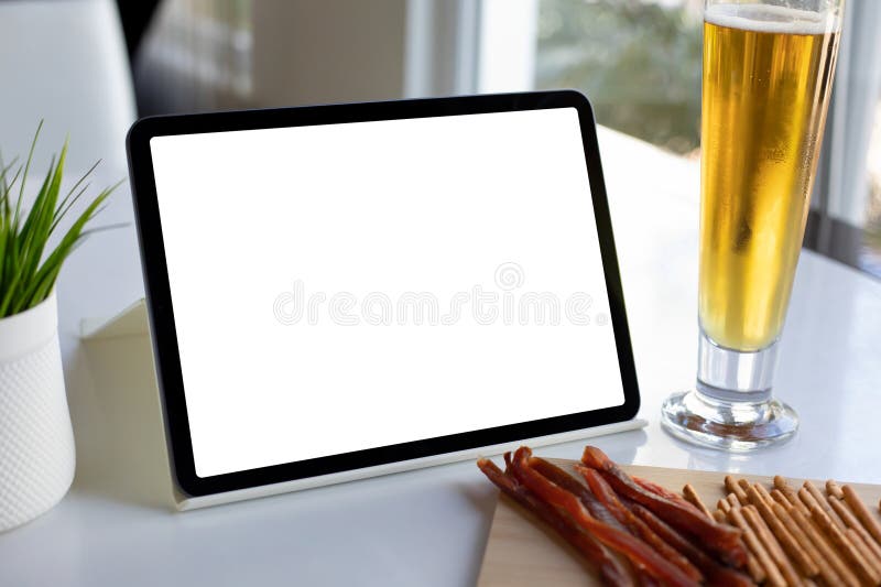Tablet on the Table at the Doctor Stock Image - Image of isolated ...