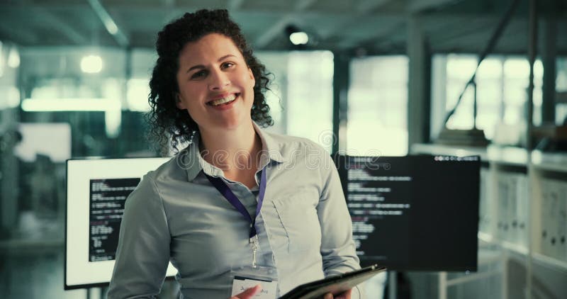 Computer, Tablet and Portrait of Woman in Coding with Confidence ...