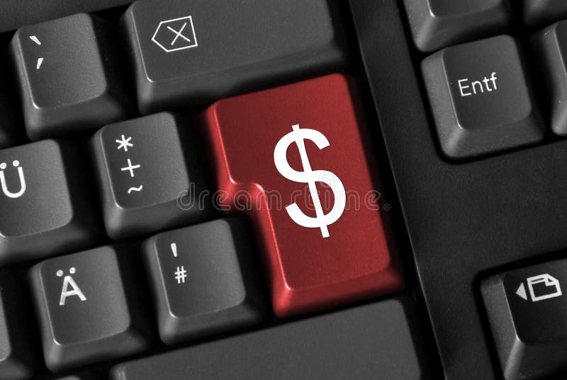 Computer-Tastatur-Dollar-Zeichen Stockfoto - Bild von bilden, tastatur ...
