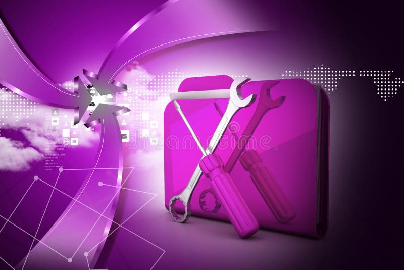 Computer technical service stock illustration. Illustration of customer ...