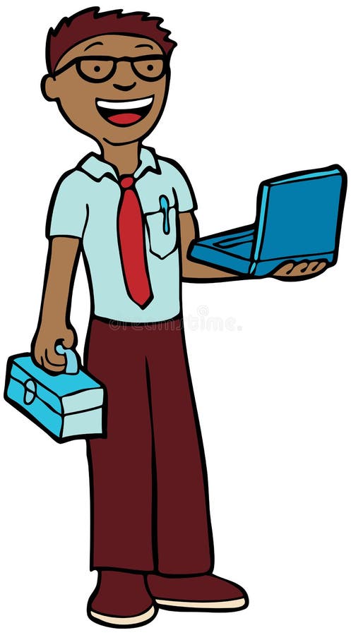 Free Clipart Computer Techie