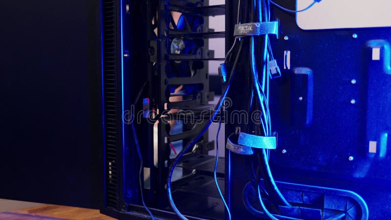 Computer Technician Cleaning Empty PC Case for Workstation. Minsk ...