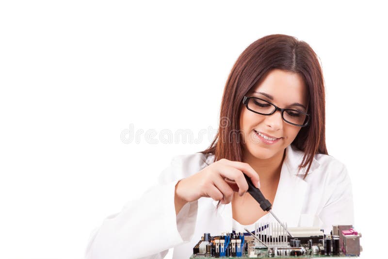 Computer technician stock image. Image of assembly, component - 31312239